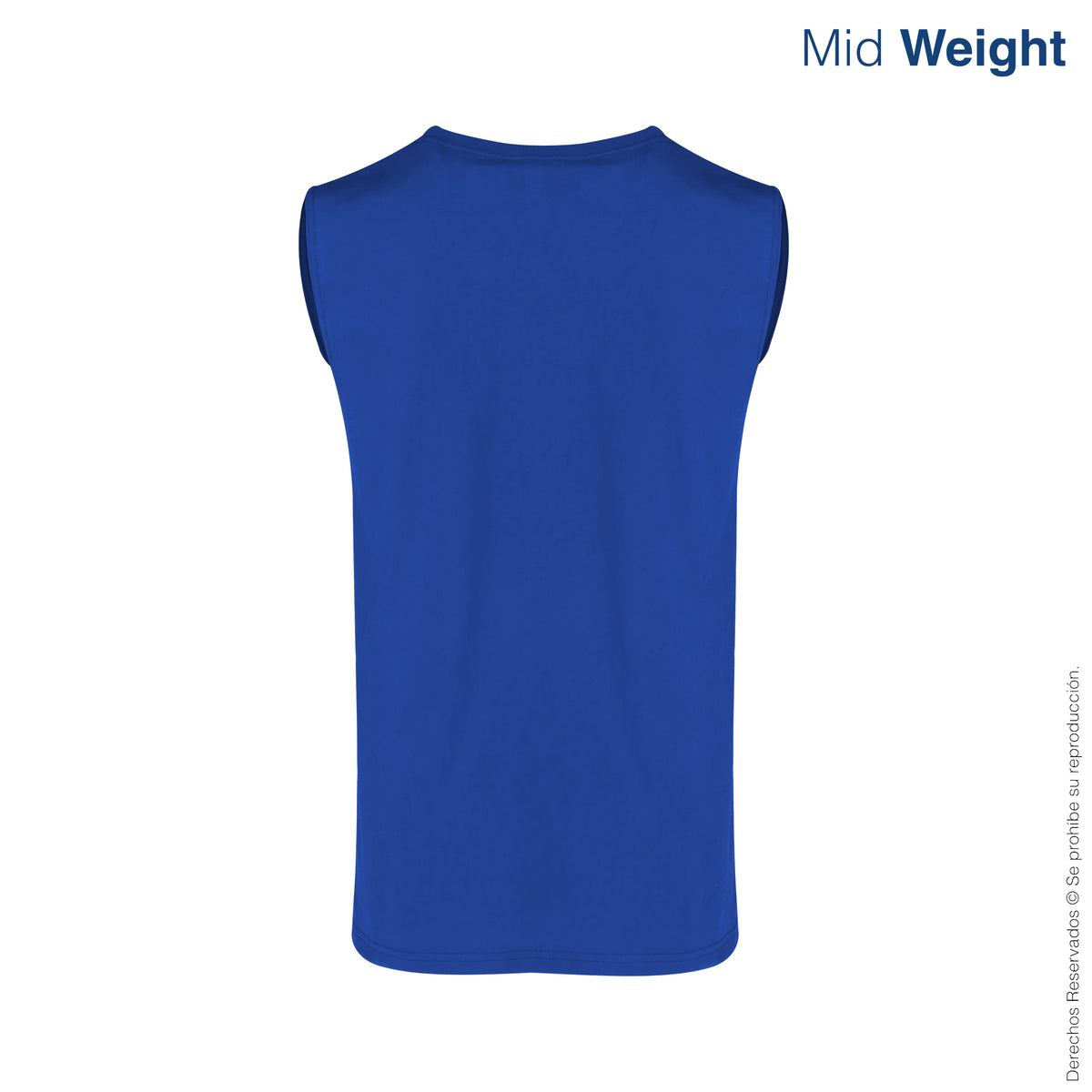 Playera Cuello Redondo sin Mangas para Caballero · 100% Algodón · Roya ...