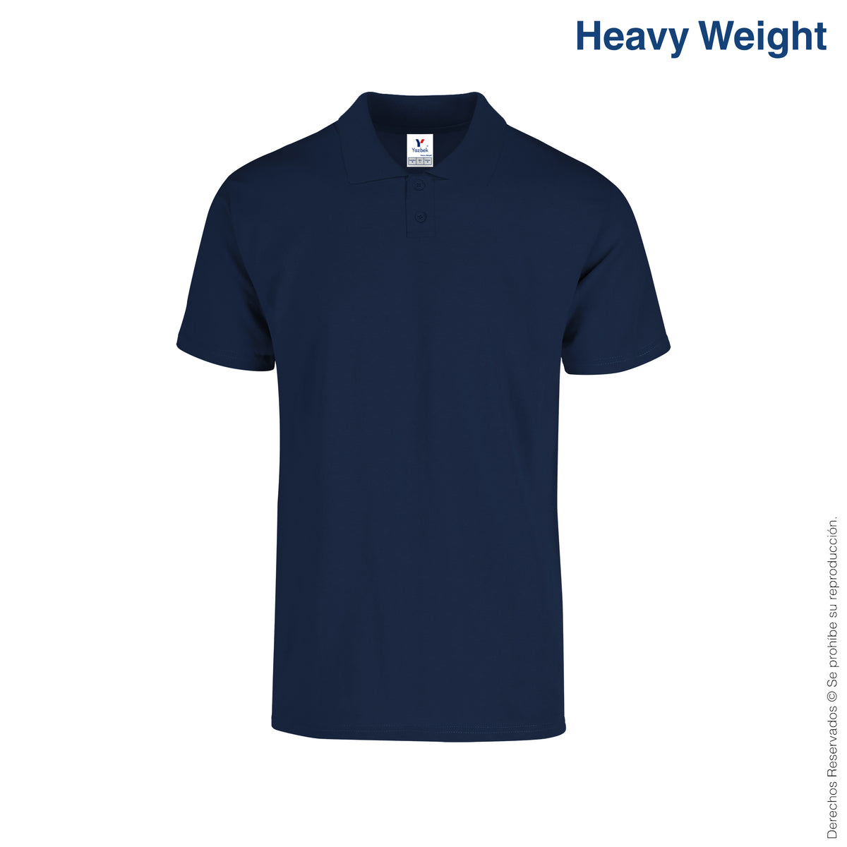 Playera Tipo Polo para Caballero · 100% Algodón · Color Marino – Yazbek®