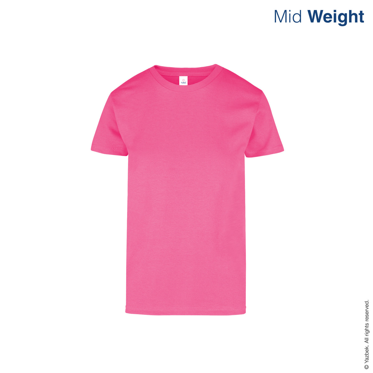 Playera Cuello Redondo Manga Corta para Dama · 100% Algodón · Color Fu ...