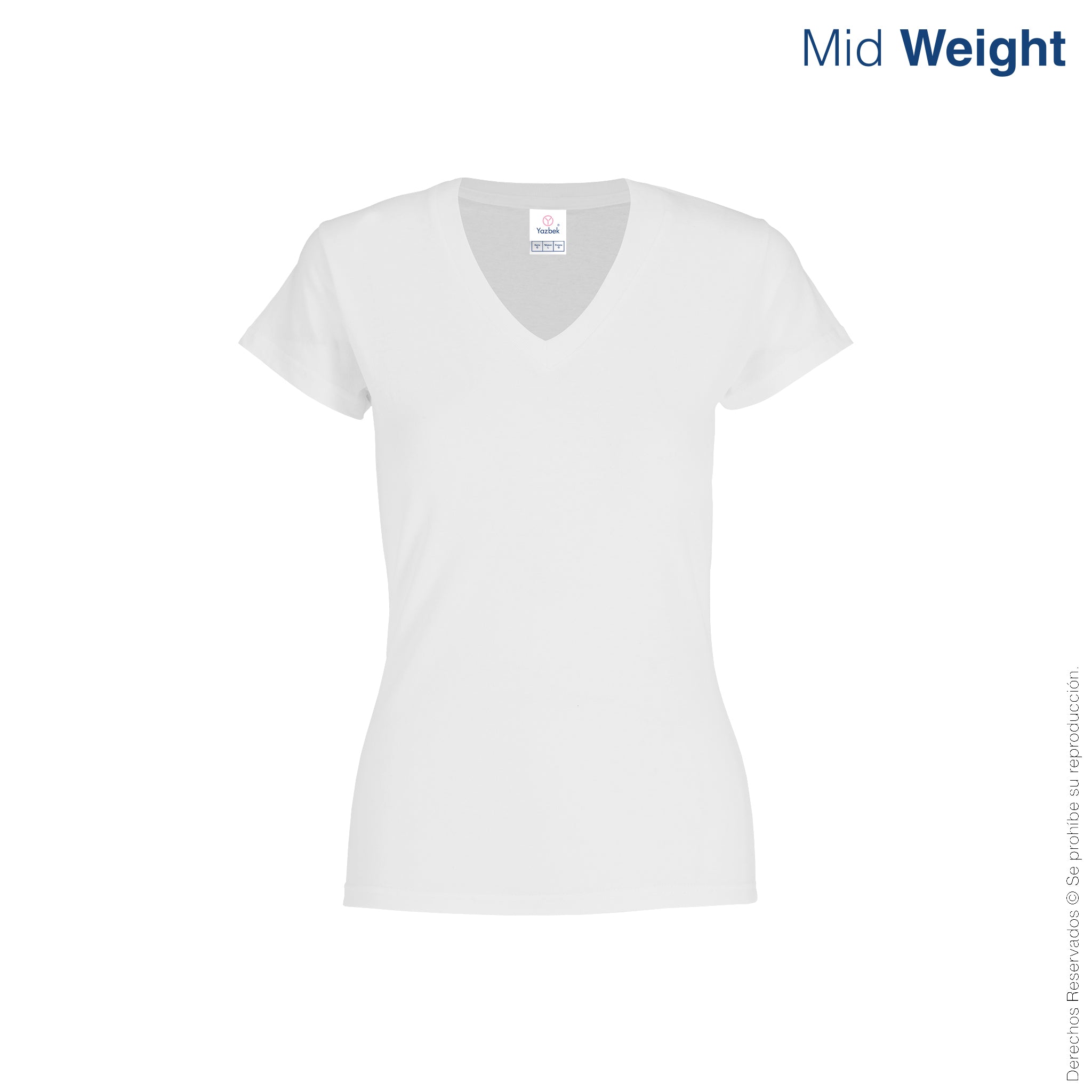 Camisetas Polo Blancas Cuello En V Playera Cuello V Manga Corta Para